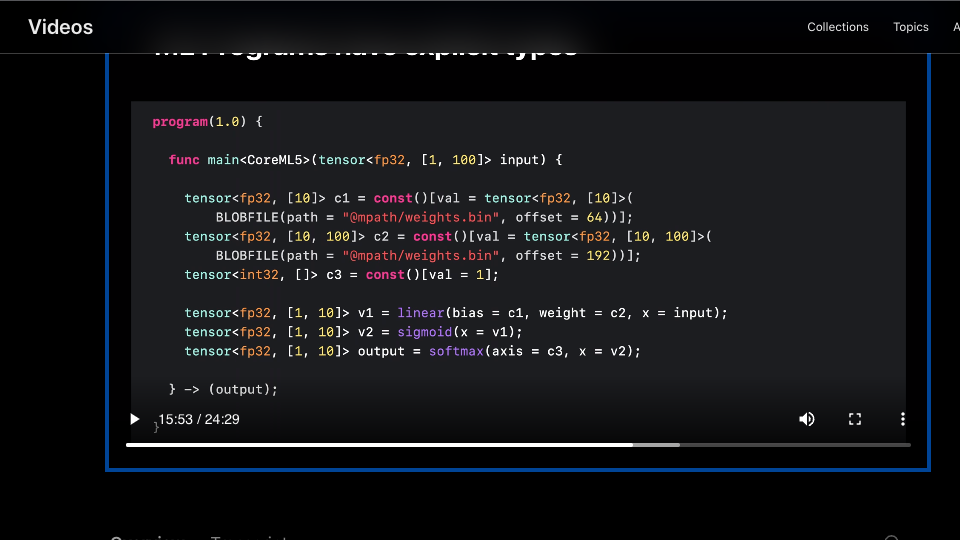 Where is the CoreML program shown in wwdc2021? · Issue #1399 · apple/coremltools · GitHub