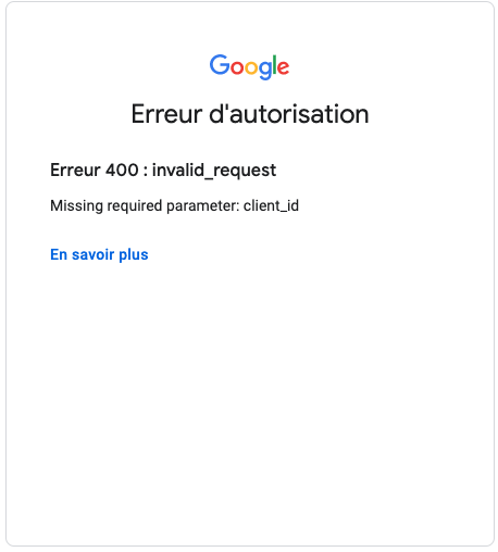 [search Console Integration] Missing Required Parameter Client Id · Issue 448 · Plausible