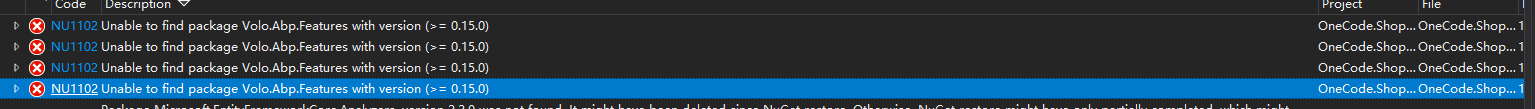 Unable to find package Volo.Abp.Features · Issue #906 · abpframework ... Unable to find package Volo.Abp.Features · Issue #906 · abpframework ...