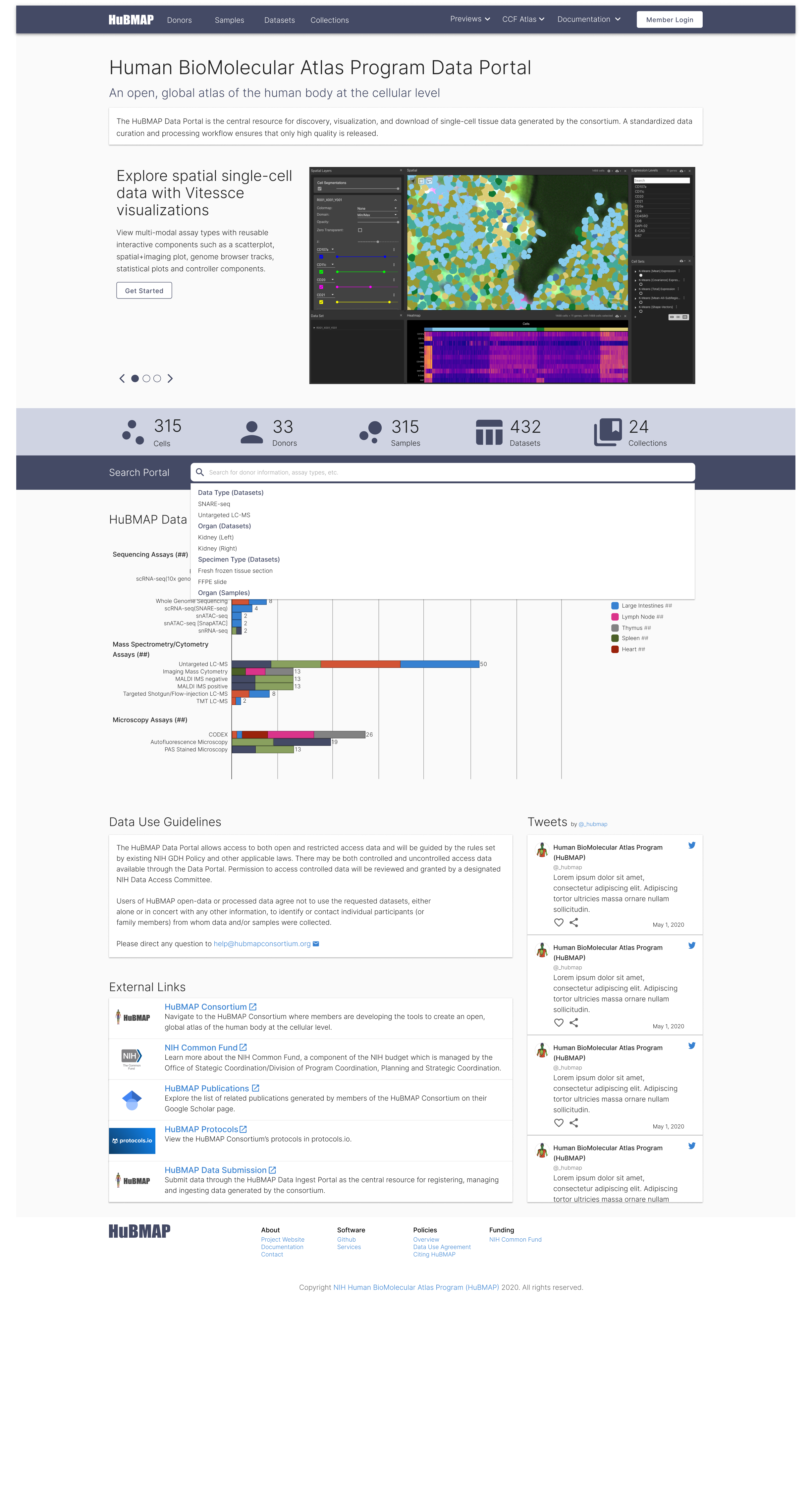 Redesign Homepage · Issue #1513 · hubmapconsortium/portal-ui · GitHub