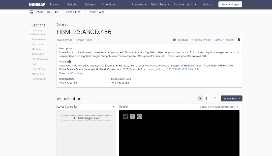 Redesign summary panel for detail pages · Issue #1782 · hubmapconsortium/portal-ui · GitHub