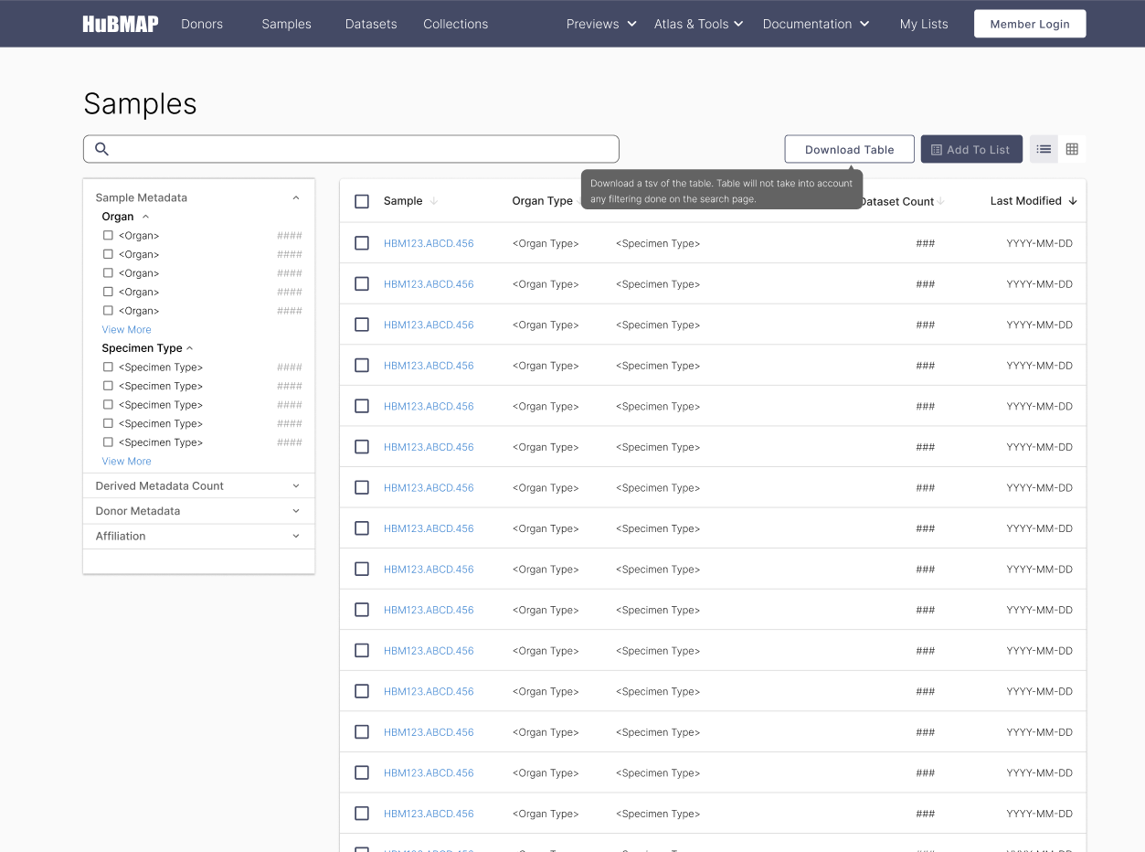 Add metadata table download to search pages · Issue #2079 · hubmapconsortium/portal-ui · GitHub
