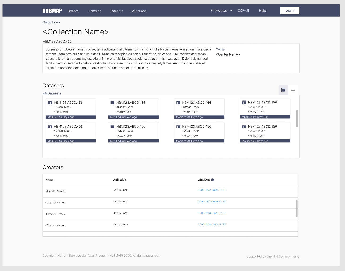 Mockup Collection Detail Pages · Issue #519 · hubmapconsortium/portal-ui · GitHub