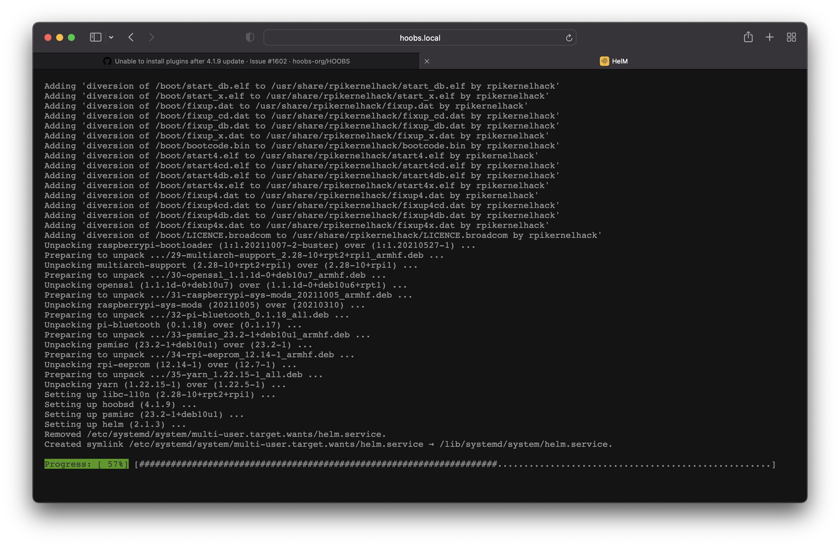 Not Seeing Update · Issue #1602 · hoobs-org/HOOBS · GitHub