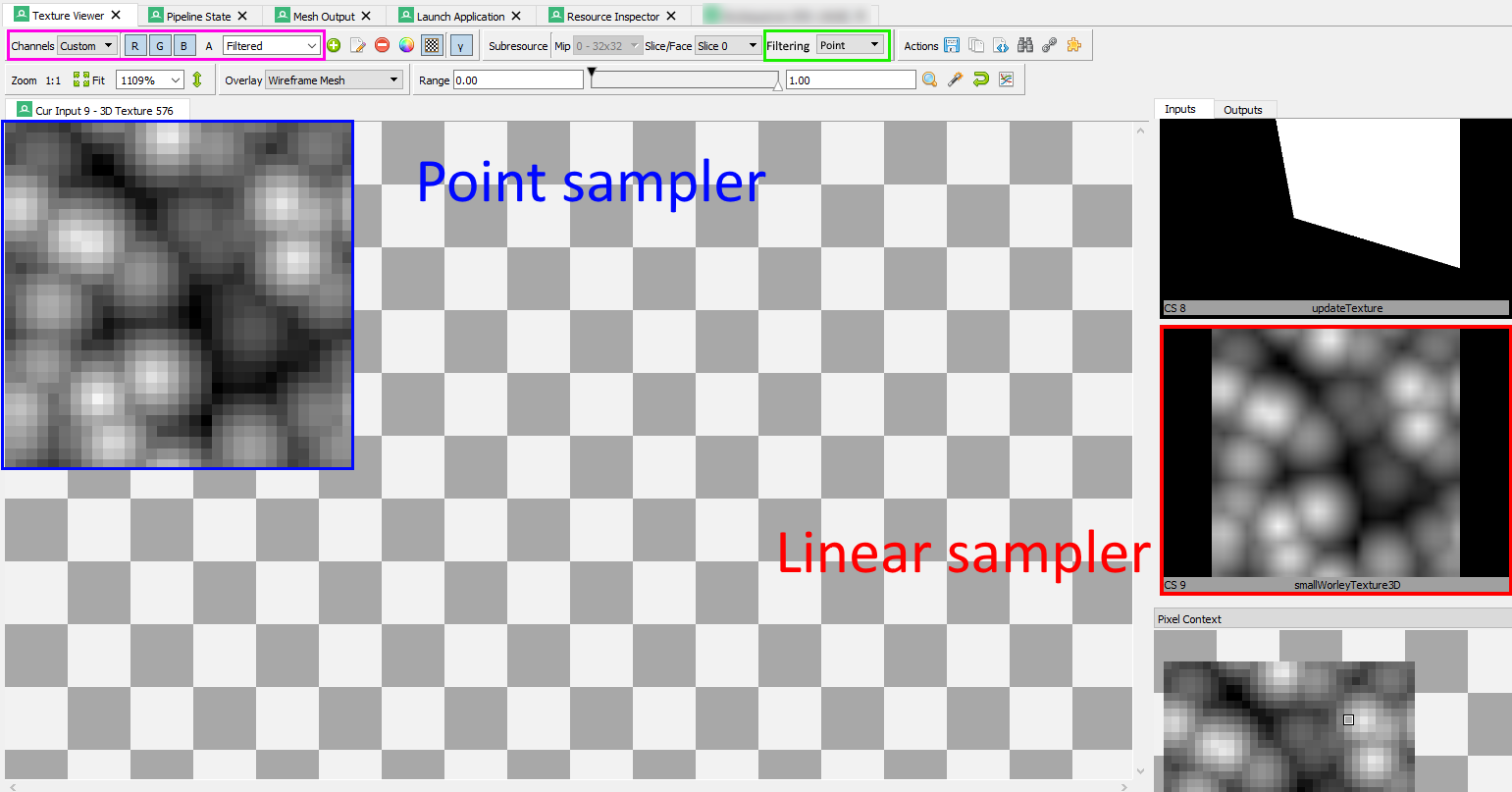 Feature request: Change filtering type in the texture viewer · Issue ...