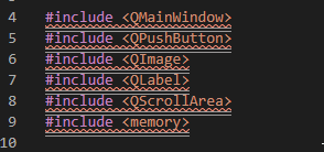When using recursive include paths for Qt, code doesn't find header files without a .h extension ...