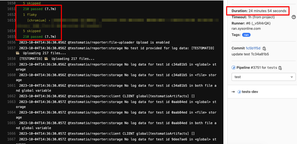 Test uploading takes too much time · Issue #220 · testomatio/reporter ...