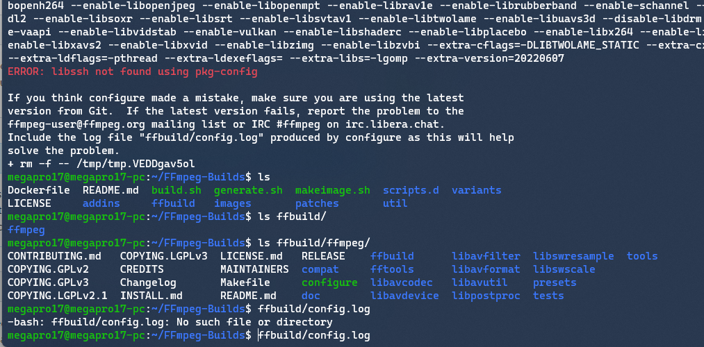 Need Help With Enabling Libssh · Issue 158 · Btbn Ffmpeg Builds · Github