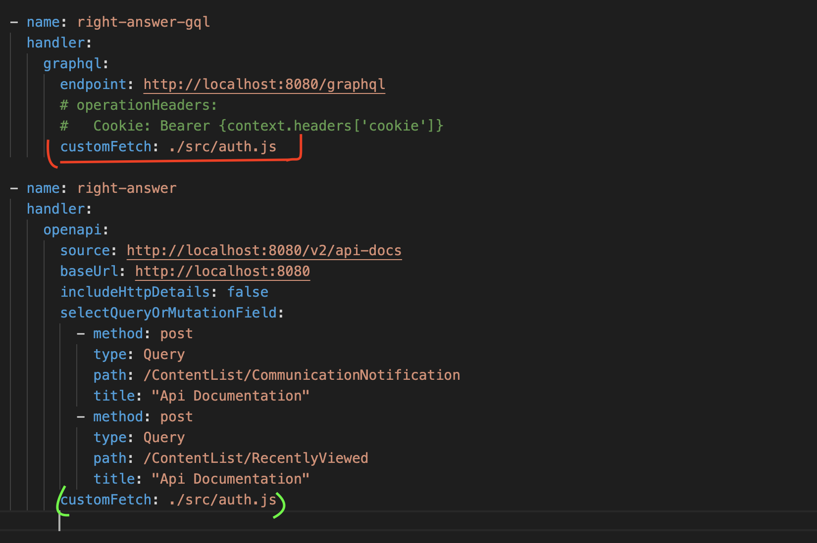 build error when providing customFetch in yml with js file for graphql handler · Issue #2933 ...