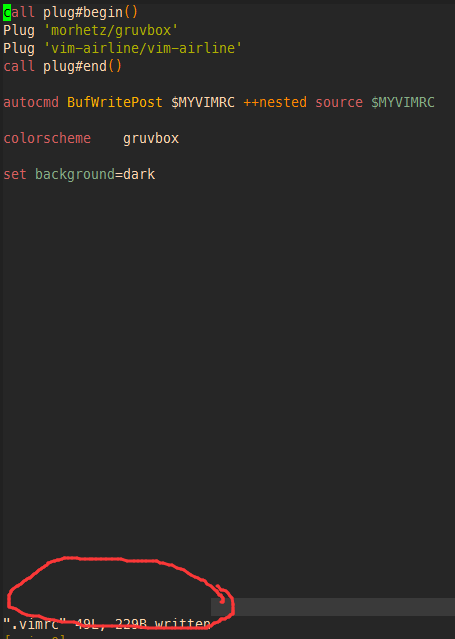 lost tabline color and statuline incomplete display when source .vimrc · Issue #2438 · vim ...