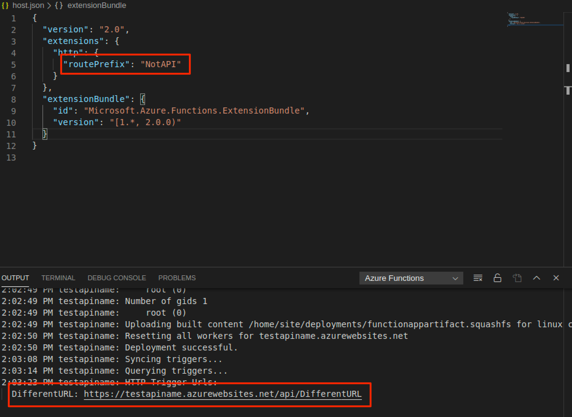 Outputted HTTP Trigger URL Incorrect When Specifying RoutePrefix ...
