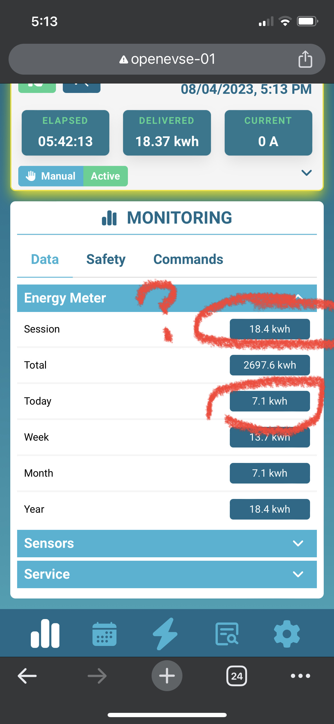 Session kWh just keeps goin up between different sessions? · Issue #710 ...