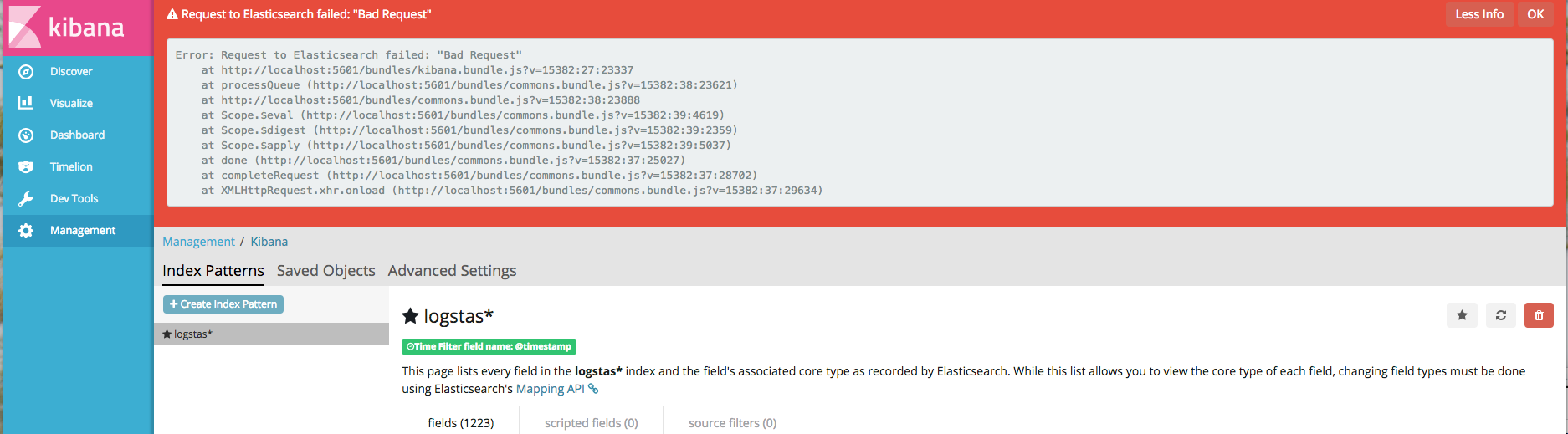 Pass Error Message Along To The Ui · Issue 13131 · Elastickibana · Github