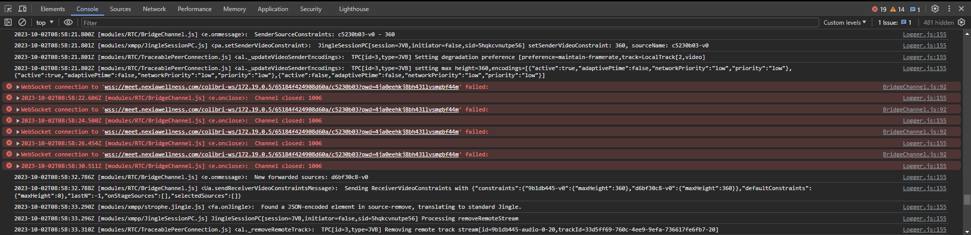 No Audio/Video when more then 2 people connect (docker install stable-8960-1: release) · Issue ...