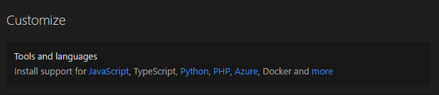 Add Java to "Tools and Languages" section of the welcome page · Issue ...
