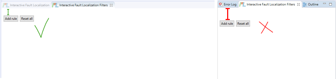In iFL Filters window the margin over the buttons is too large in some ...