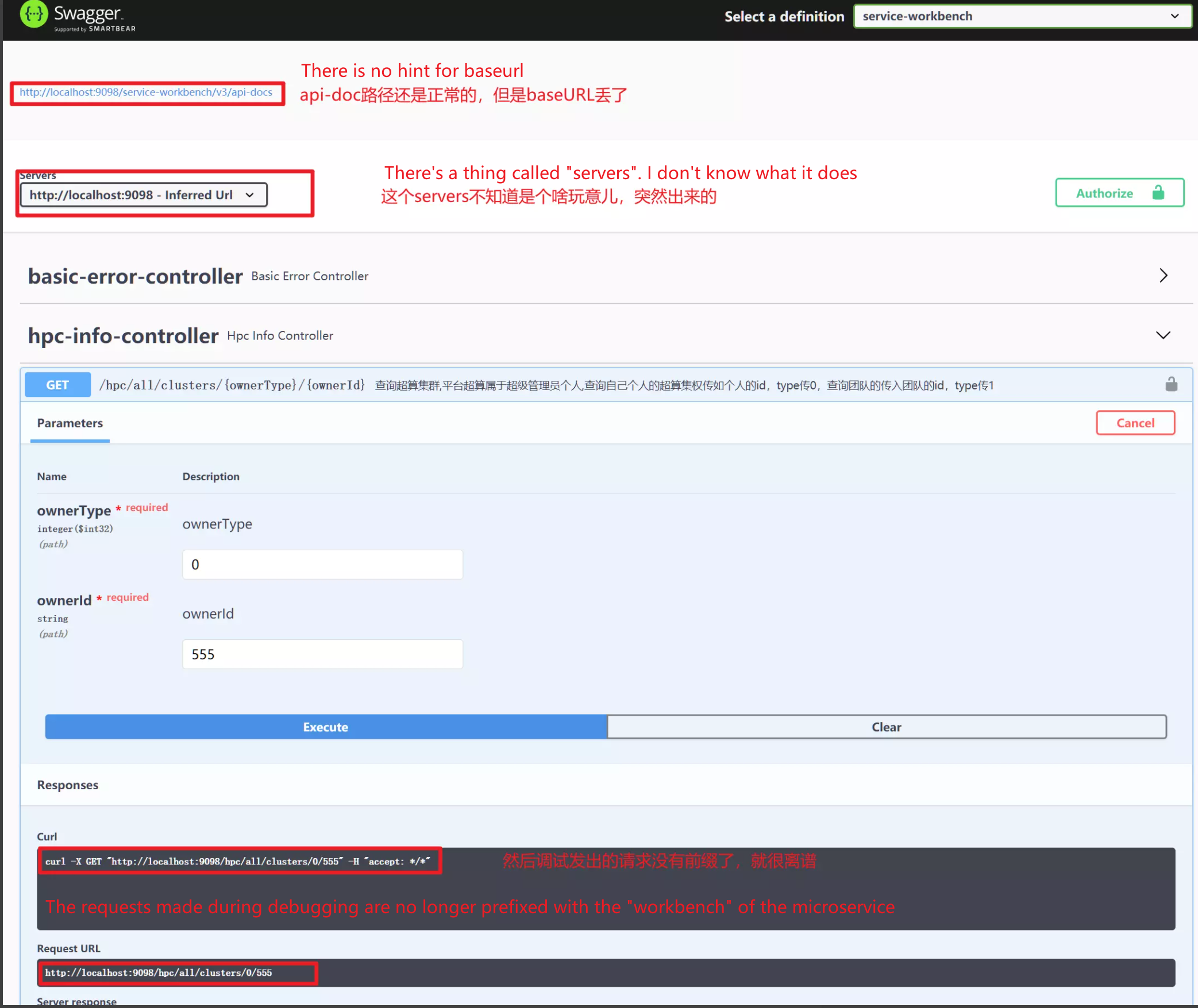 Use ”v3/api-docs“ to aggregate documents, baseURL and microservice prefix will be lost when ...