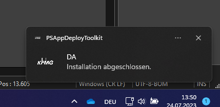 No Title on Baloon if Text is containing sign "&" · Issue #823 · PSAppDeployToolkit ...
