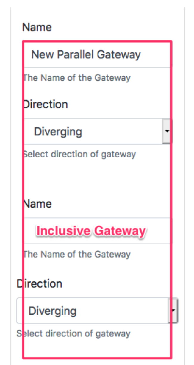 Direction text/menu has different alignment for Inclusive Gateway vs Parallel Gateway · Issue ...