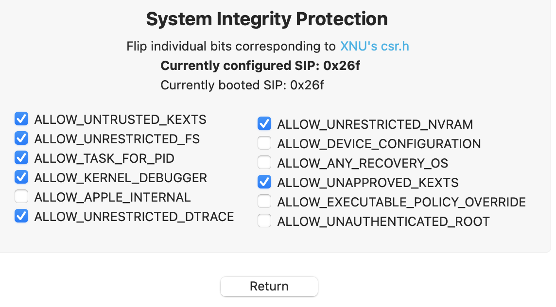 What is the correct value to disable SIP on Ventura? · Issue #2294 · acidanthera/bugtracker · GitHub