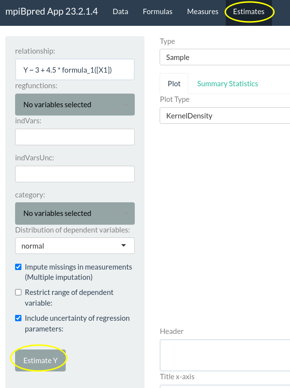 Document in a CRAN style all inputs for function(s) for modeling ...