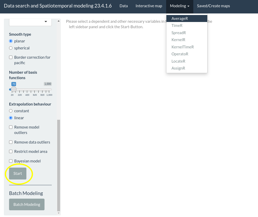 Document in a CRAN style all inputs for function(s) for modeling ...