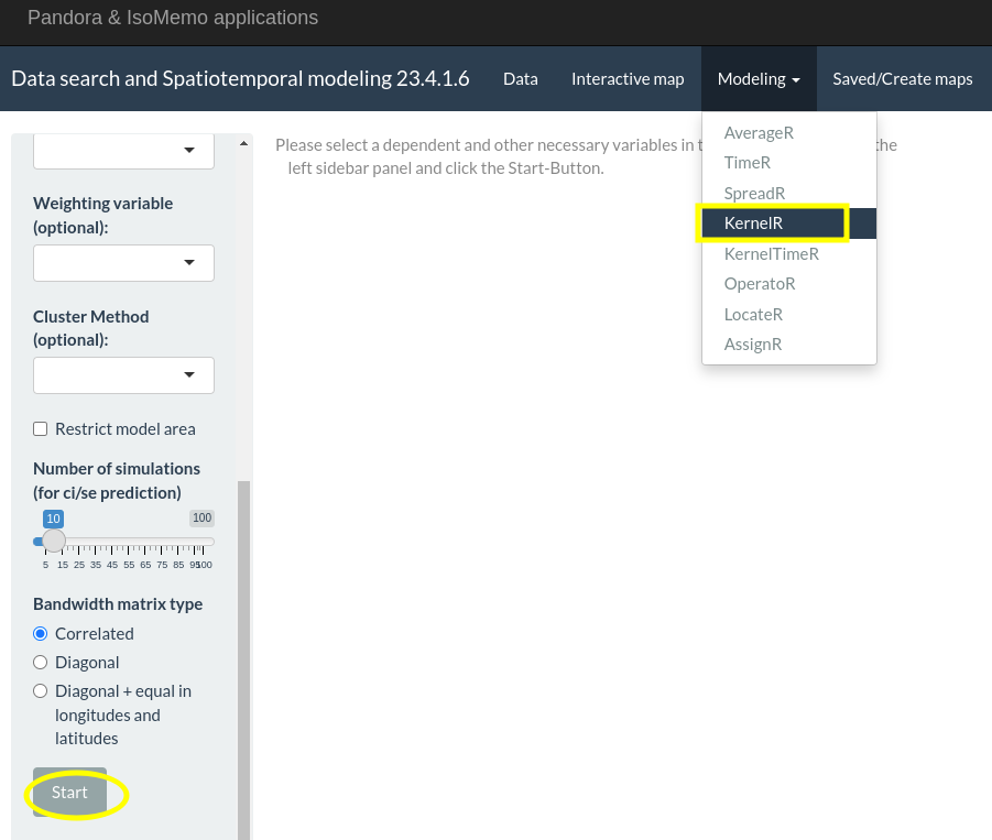 Document in a CRAN style all inputs for function(s) for modeling ...