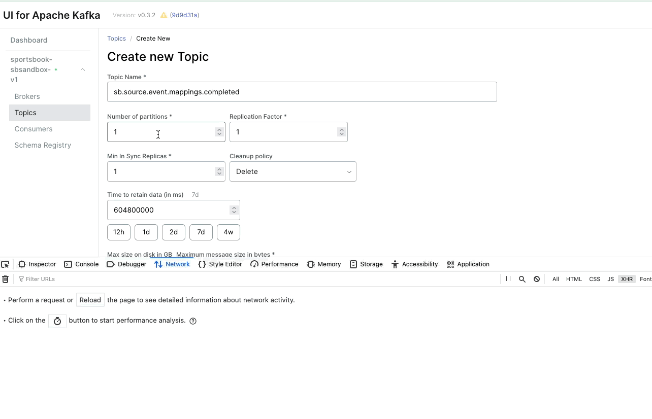 [Bug] Can't create the topic · Issue #1566 · provectus/kafka-ui · GitHub