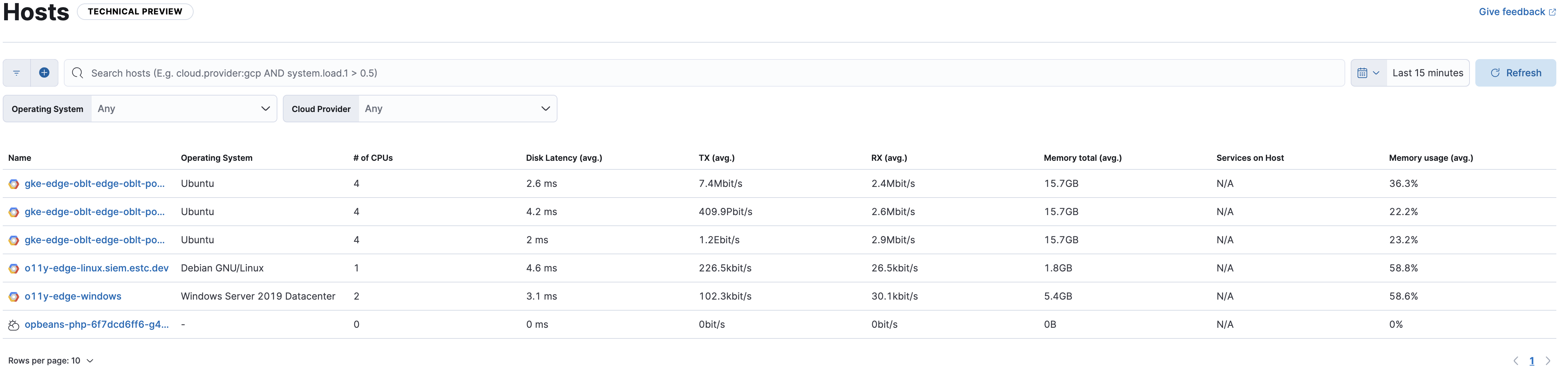 [Infrastructure UI] Remove unused column in hosts table · Issue #147717 · elastic/kibana · GitHub