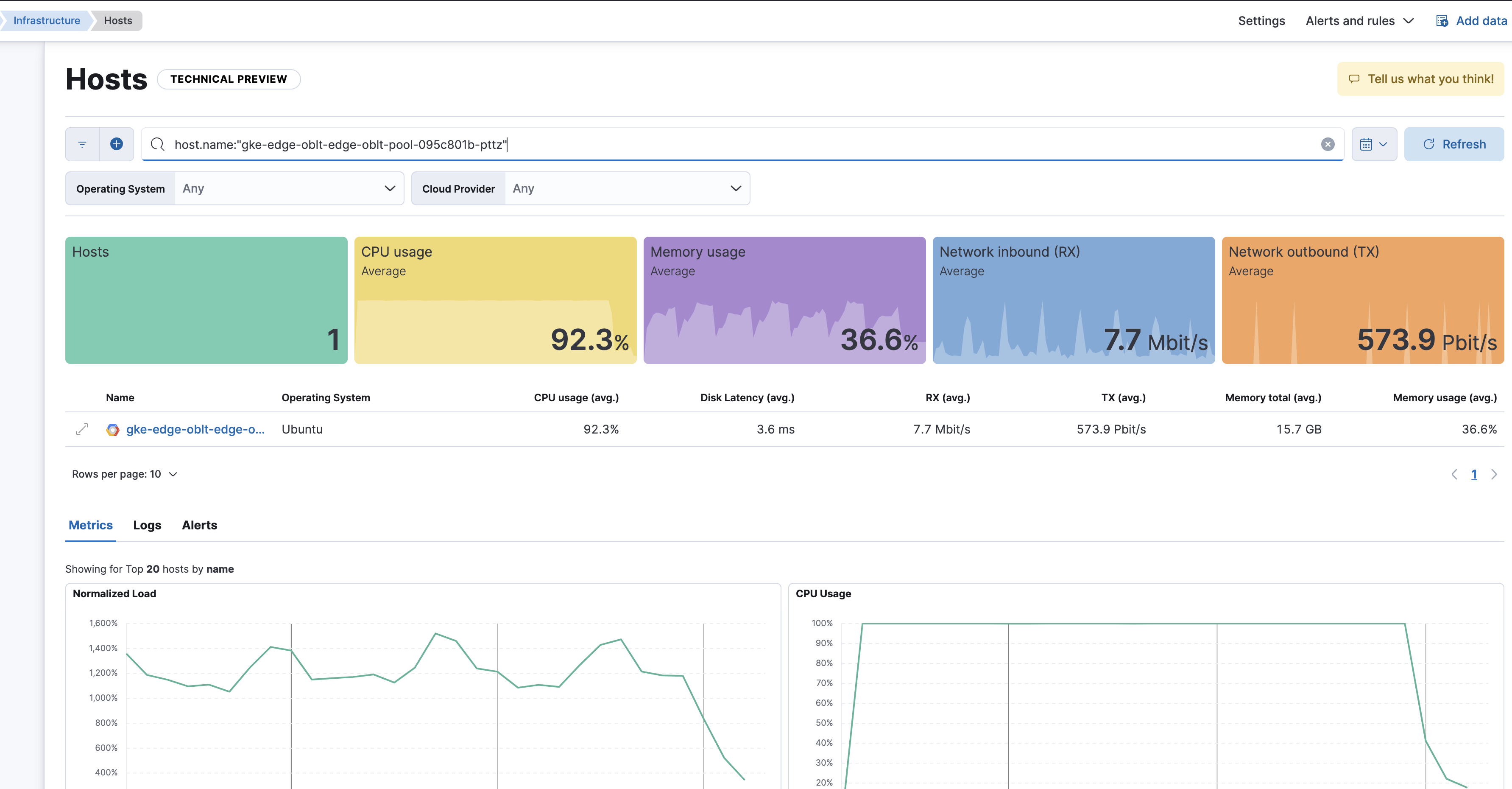 [Infra UI] Hosts - Filtering sometimes returns hosts but not data · Issue #151768 · elastic ...