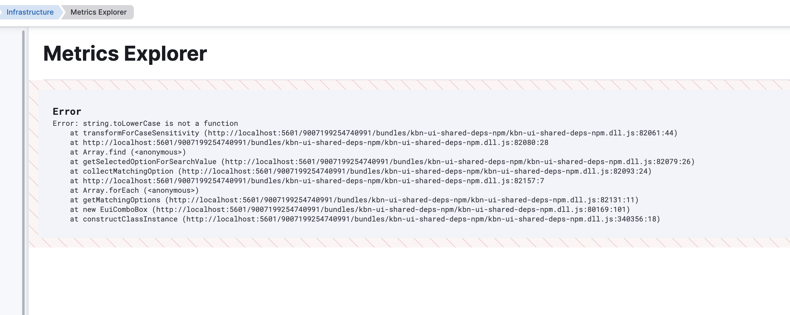 Infra Monitoring Ui Update Metrics Explorer View Interfaces To Have Strict Types For
