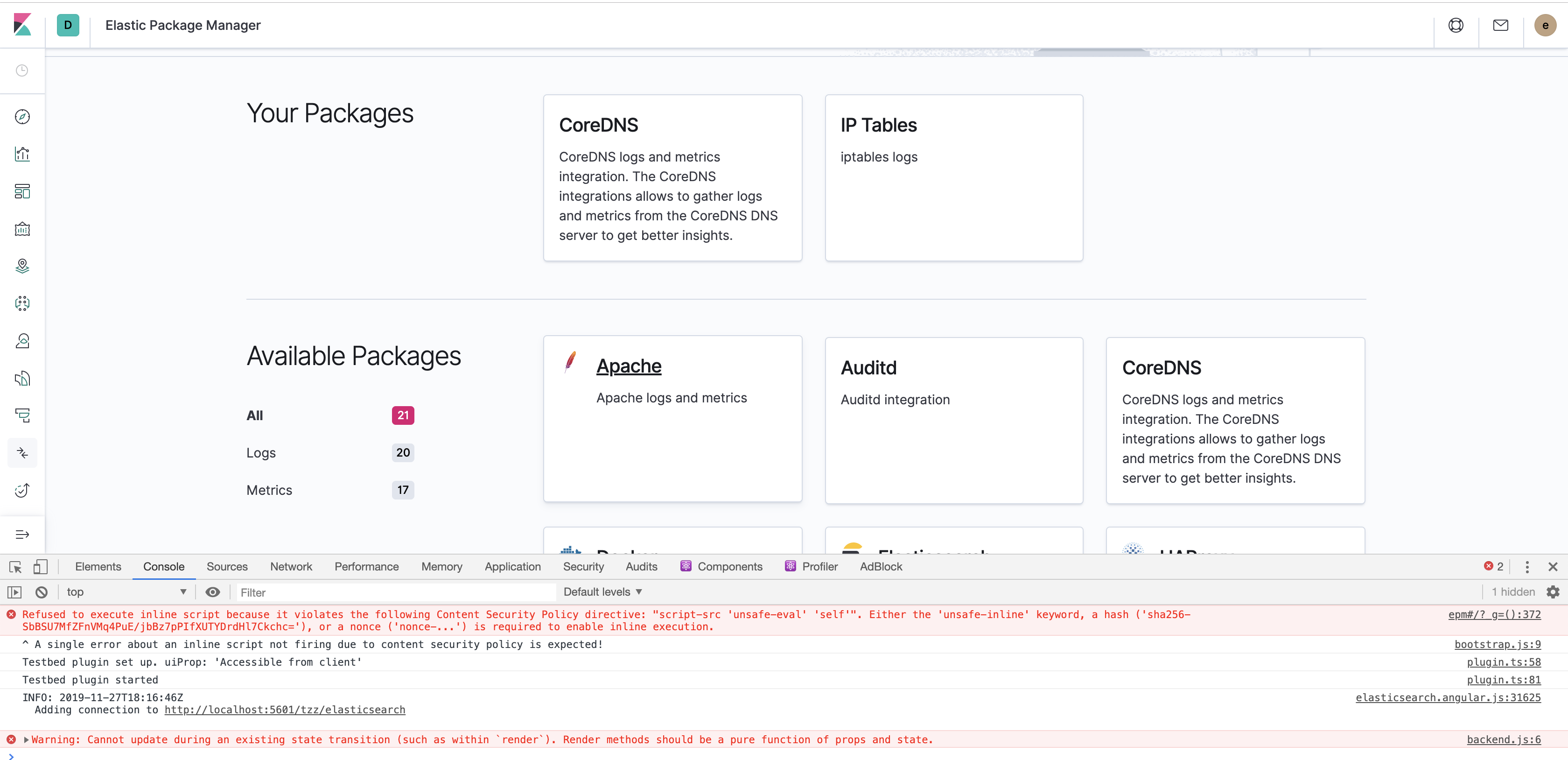 [EPM] Cannot update during an existing state transition · Issue #51838 · elastic/kibana · GitHub