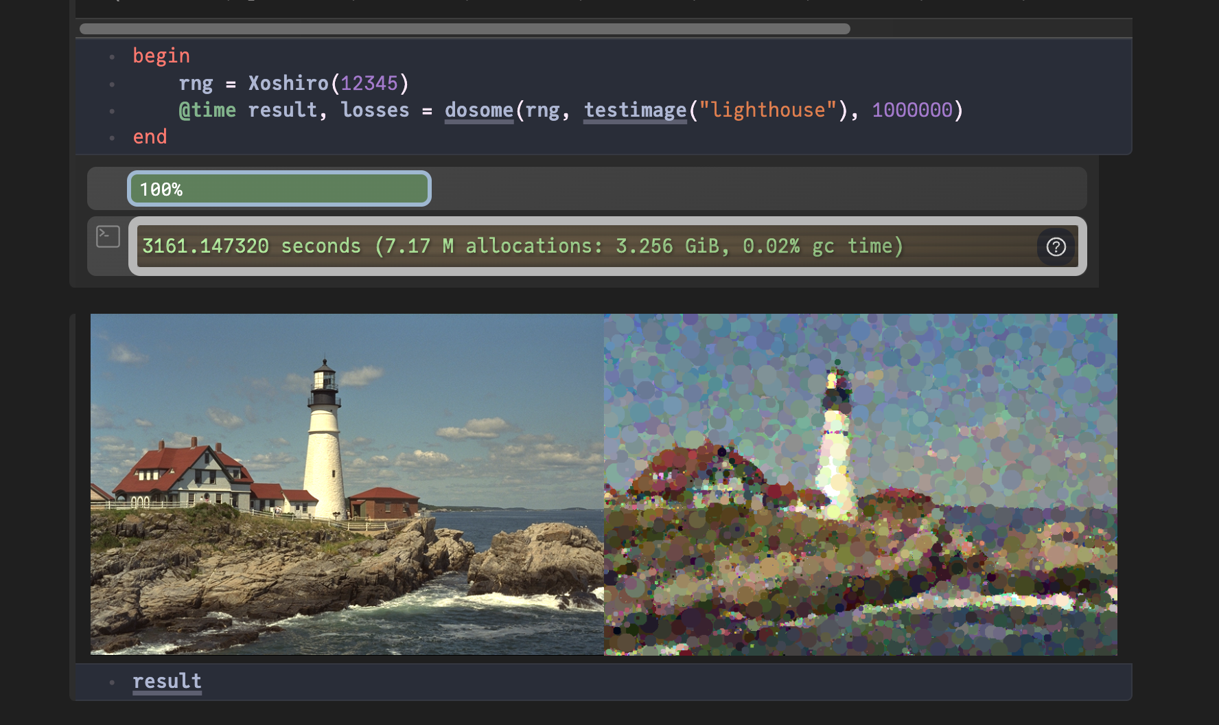 目標画像ぽいデータを円で構成する. · GitHub
