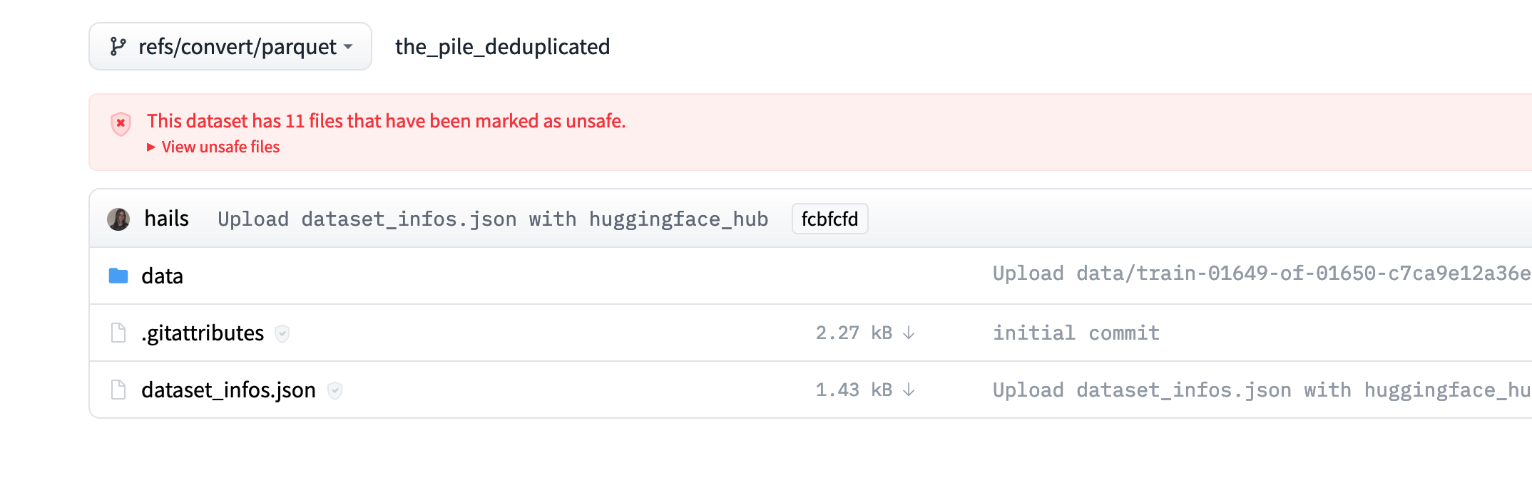 Some datasets on the hub have a broken refs/convert/parquet · Issue #844 · huggingface/dataset ...