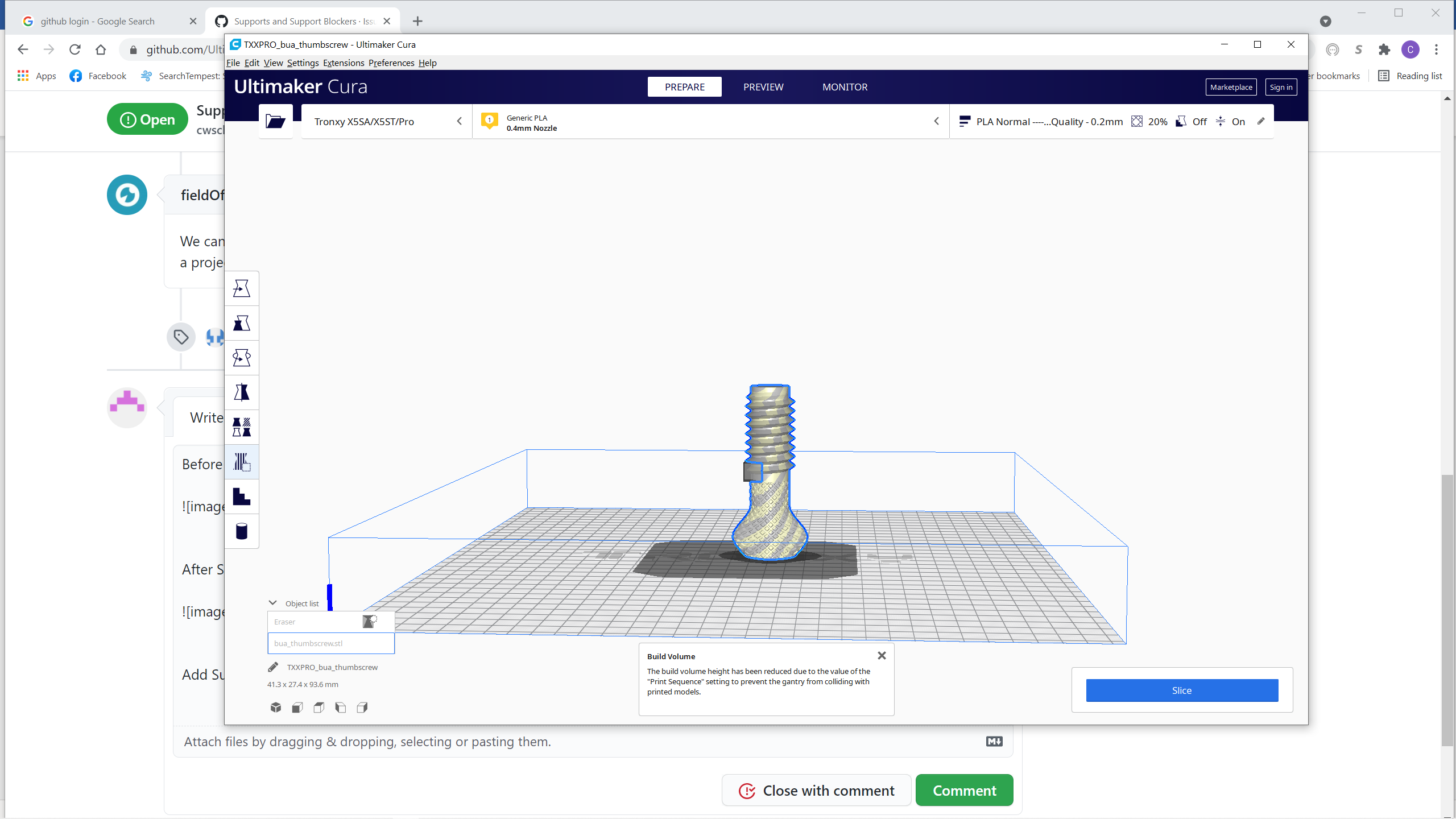 Supports and Support Blockers · Issue #9651 · Ultimaker/Cura · GitHub