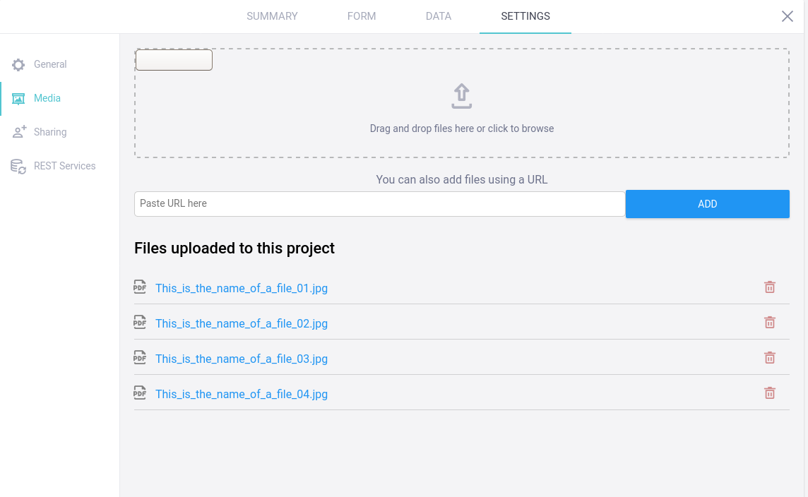 Basic UI for form media uploads (matching KC functionality) · Issue #2673 · kobotoolbox/kpi · GitHub