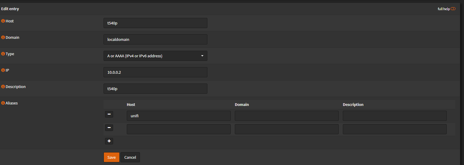 Unbound DNS Alias doesn't resolve unless you specify the FQDN, while a hostname only search will ...