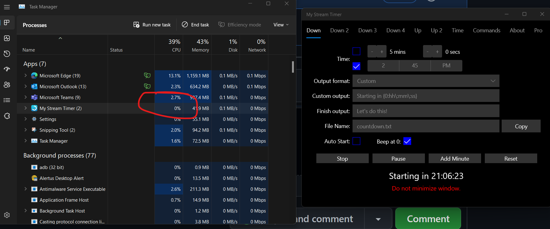 High CPU Useage · Issue #69 · jamesmontemagno/MyStreamTimer · GitHub