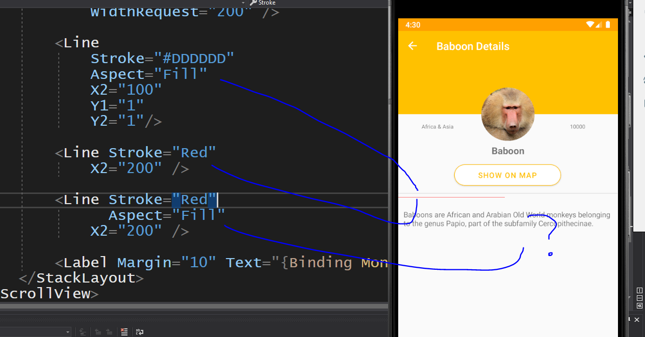 [Bug] Line with Aspect = Fill & no Y1,Y2 set doesn't draw on Android · Issue #11477 · xamarin ...