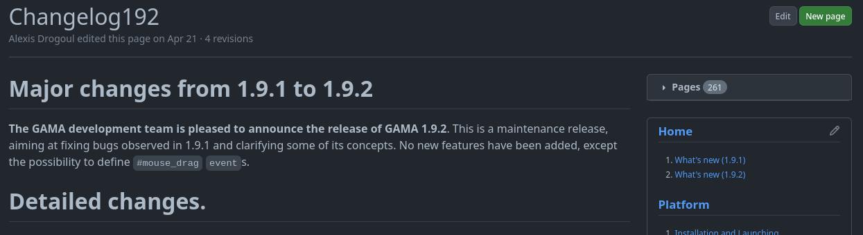 What to do with the next version's changelog · Issue #173 · gama-platform/gama-platform.github ...