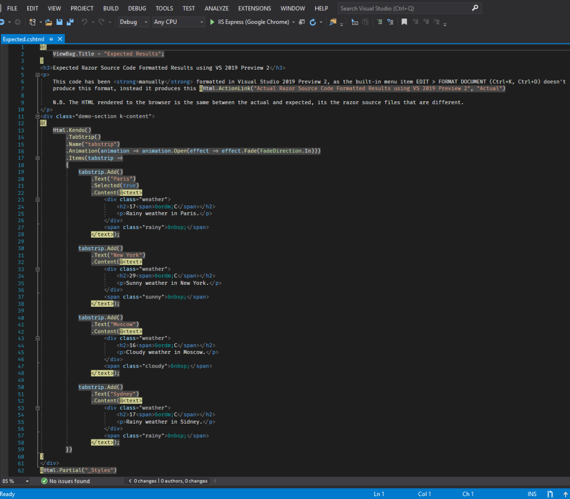 Razor file not formatting correctly for Telerik Kendo UI HtmlHelper controls · Issue #7106 ...
