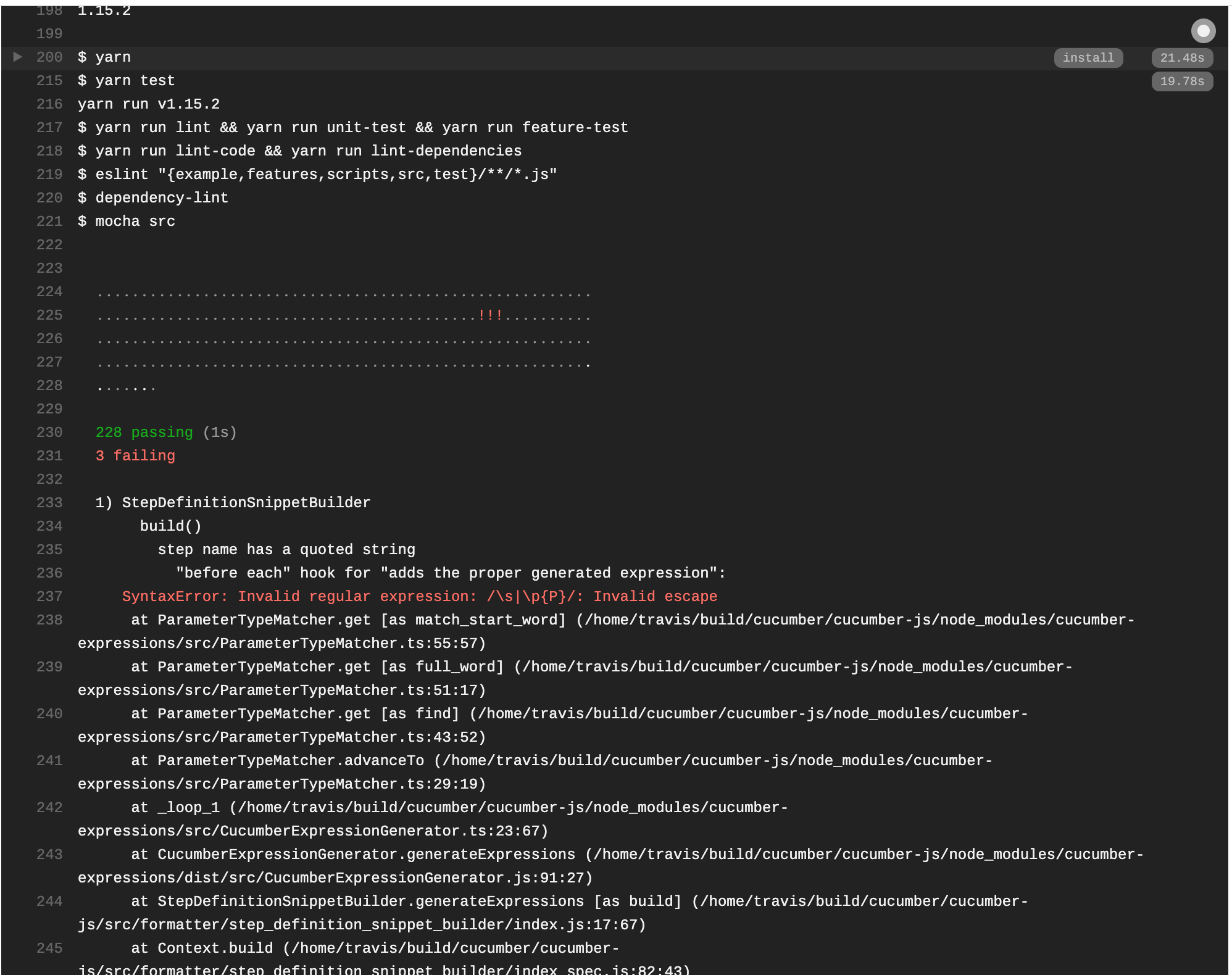 Cucumber Expressions Js Error In Node 8 · Issue 725 · Cucumbercommon · Github 1514