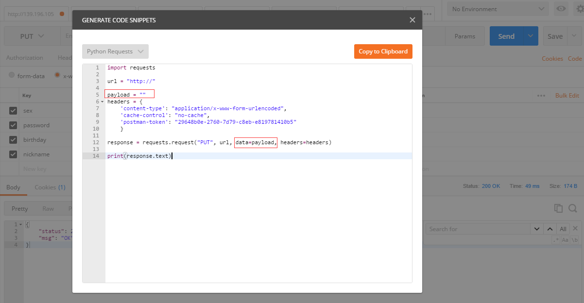 copy past issue of body date between 'form-data' and 'x-www-form ...