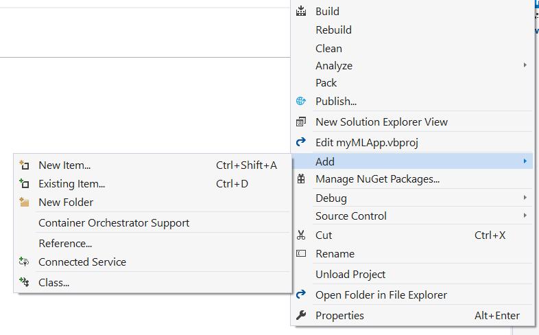 Not getting add "machine learning" option in .net app · Issue #116 · dotnet/machinelearning ...