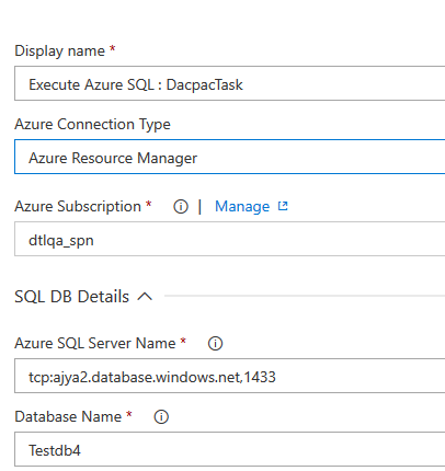 [Azure SQL Database Deployment] task fails when SQL server name provided with "tcp:" prefix ...