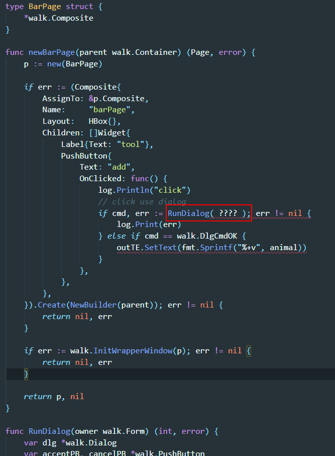 How can i use Dialog in Multipagemainwindow? · Issue #471 · lxn/walk · GitHub