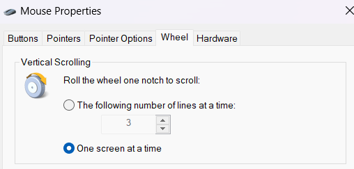 mouse wheel does not work correctly when configured "one screen at a time" · Issue #1480 ...