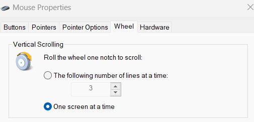 Mouse wheel scroll does not respect windows mouse settings · Issue #183437 · microsoft/vscode ...