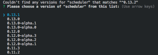 React 1682 No Matching Version Found For Scheduler0132 · Issue 14862 · Facebookreact 4724