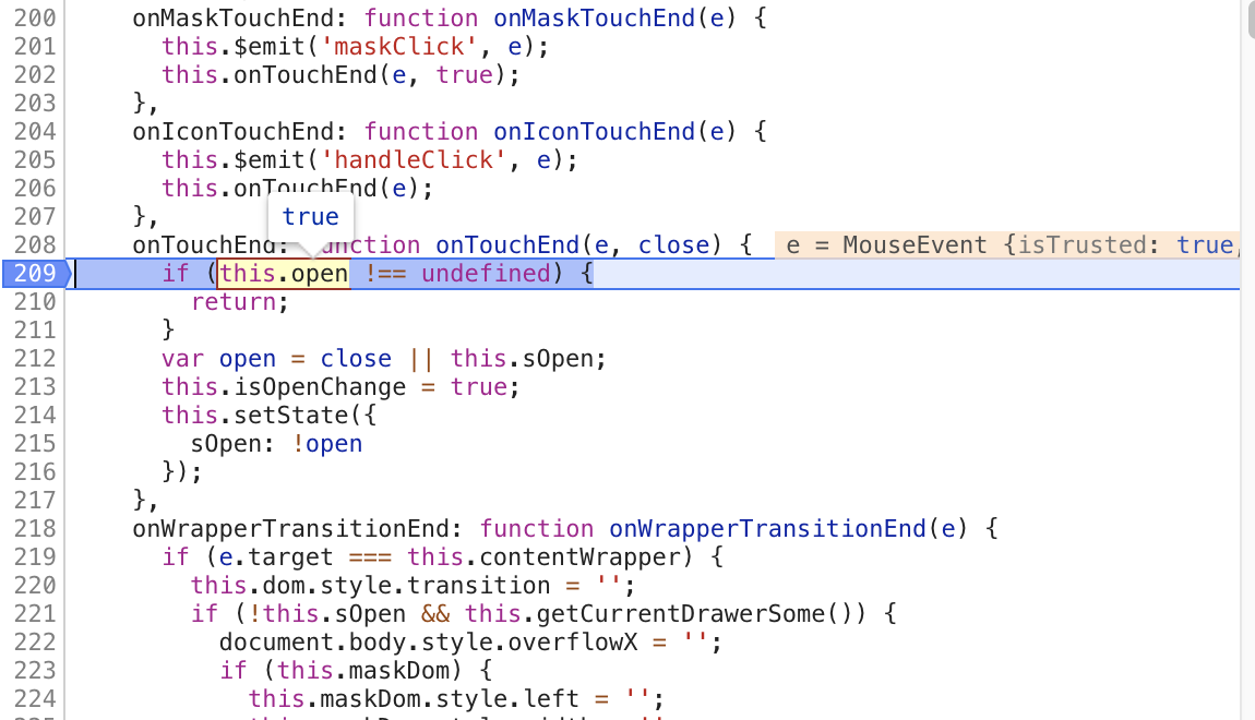 drawer can't close with mask or close icon · Issue #560 · vueComponent/ant-design-vue · GitHub